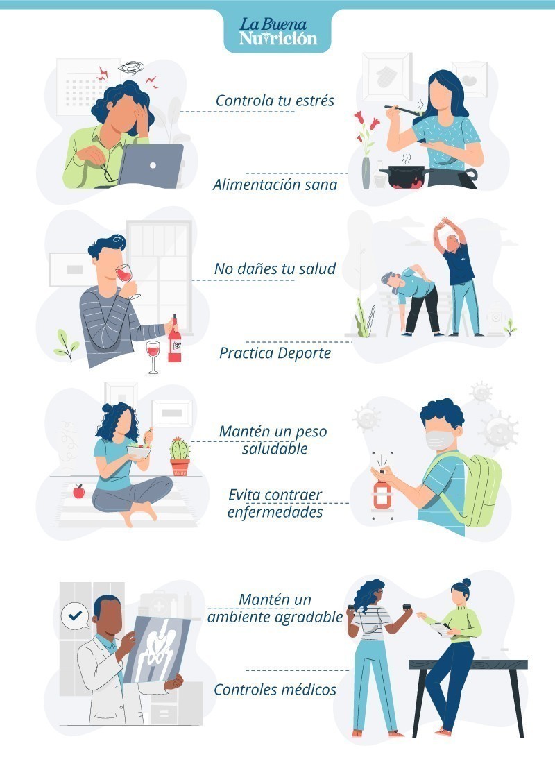 A Un estilo de vida saludable es la clave para mantener y aumentar su ...